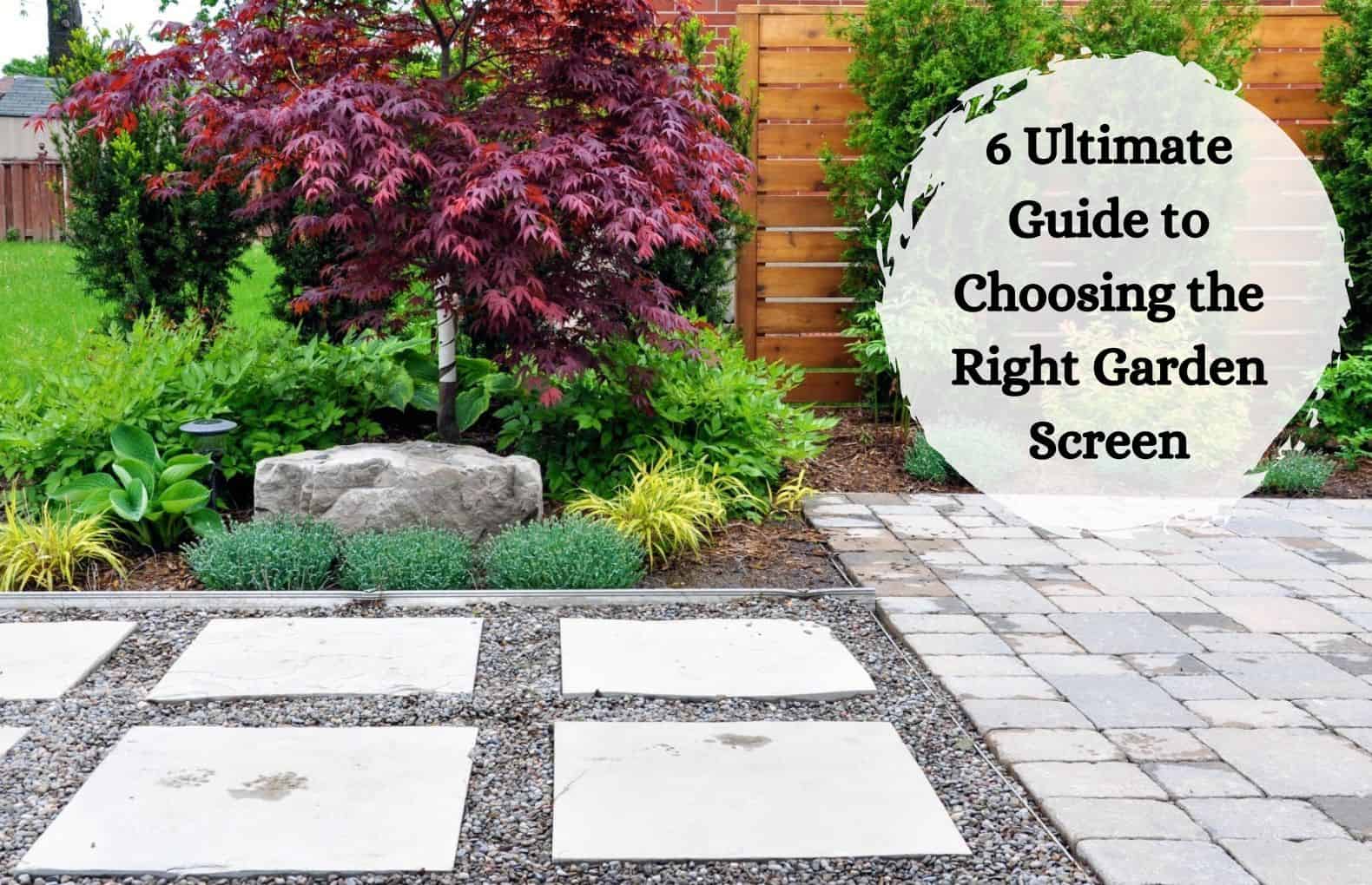 The 6 Ultimate Guide To Choosing The Right Garden Screen