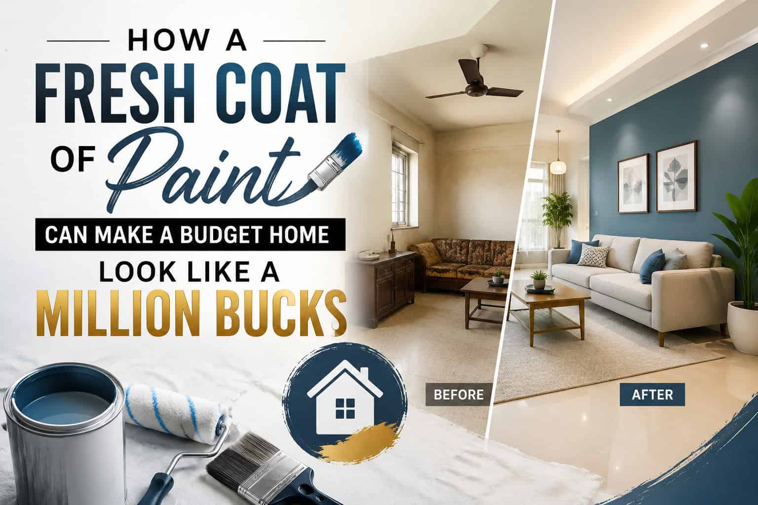 How A Fresh Coat Of Paint Can Make A Budget Home Look Like A Million Bucks
