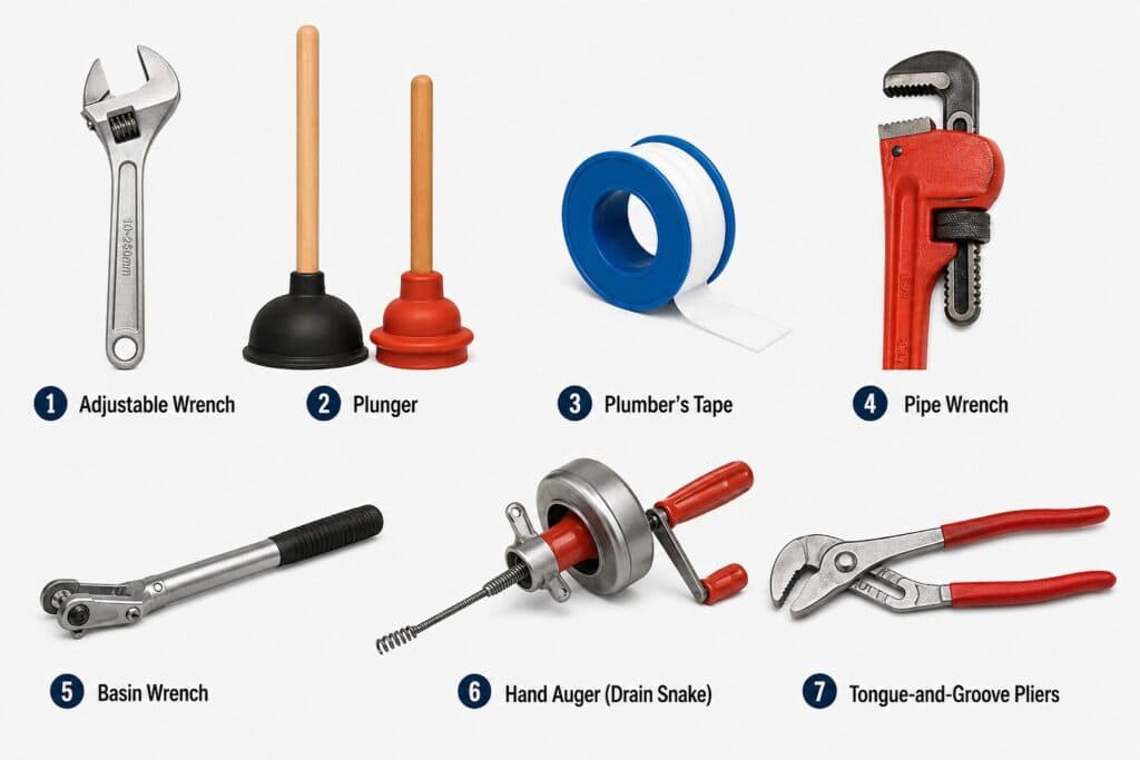 7 Plumbing Tools Every Household Should Actually Own
